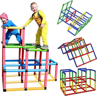 Funphix Climbing Frame Climbing Gyms, 298-Piece Indoor Outdoor Climbing ...