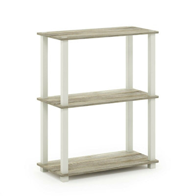Furinno Turn-S-Tube 3-Tier Compact Multipurpose Shelf Display Rack with ...