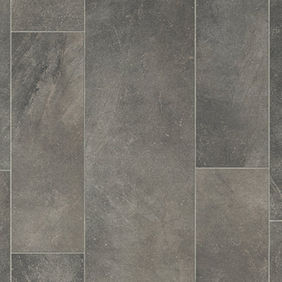 Furlong Flooring Charisma II Slate Tile Vinyl (Minos, 8m x 2m)
