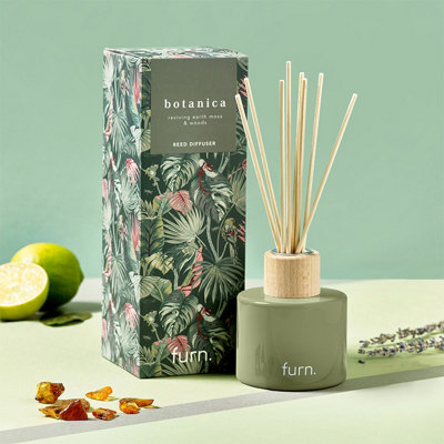 furn. Amazonia Botanical Peppermint + Citrus Scented Reed Diffuser | DIY at B&Q