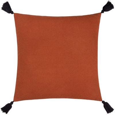 furn. Aquene Tufted Tasselled Feather Rich Cushion