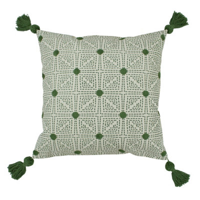 furn. Chia Tufted Cotton Feather Rich Cushion