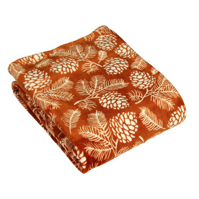 furn. Irwin Woodland Printed Fleece Throw