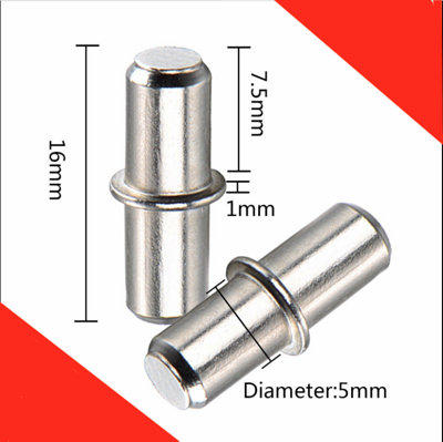 Furneo 12x Shelf Support Plug In Steel Pegs Pins 5MM Hole Kitchen ...