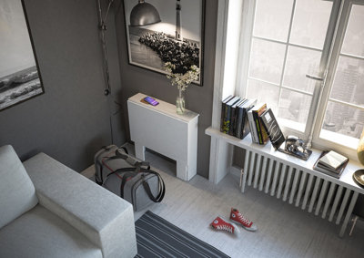 Furneo Folding Table White Wall Hideaway Desk Bingo