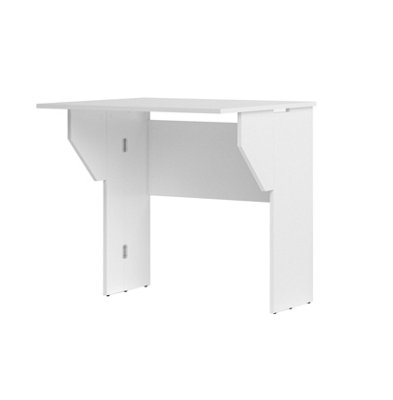 Furneo Folding Table White Wall Hideaway Desk Bingo