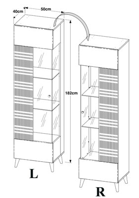 FURNEO GREY LIVING ROOM SET TV STAND DISPLAY CABINETS HIGH GLOSS & MATT ...