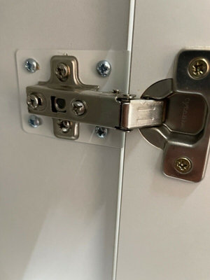 Furneo Hinge Repair Plate Kitchen Unit Carcass Cupboard Cabinet Door Zinc