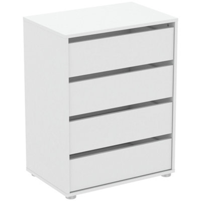 FURNICOMP Dallas Universal 4 Drawers Matt White 60cm Large Internal ...