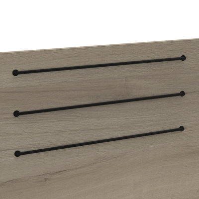 FURNICOMP Jade 1 Door 1 Drawer Black and Oak L Shaped Corner Office ...