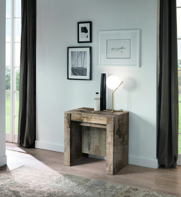 FURNICOMP Novara Pero Oak Extending Console Dining Table
