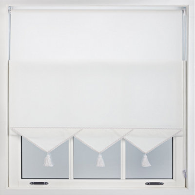 Furnished Luxury Triangle Edge Roller Blinds with Metal Fittings, Cut ...