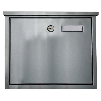 Furnished Stainless Steel Letterbox Top Loading Mail Box Wall Mounted ...