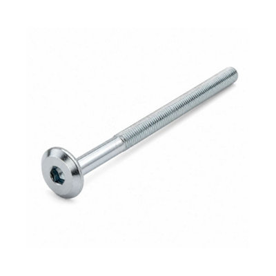 Furniture Bolt Flat Head BZP M6 x 100mm Allen Furniture Bolts 50 Pack