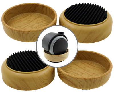 Furniture Castor Cups - Non Slip - Protect Floors, Prevent Movement - 4 Pcs