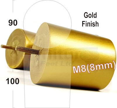 FURNITURE FEET 100mm HIGH REPLACEMENT LEGS SET OF 4 SOFAS SETTEE CHAIRS ...