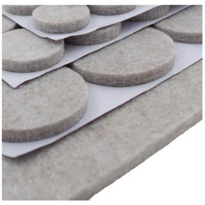 Furniture Feet Felt Pads 106 Piece Mixed Pack Floor Protectors - Self ...