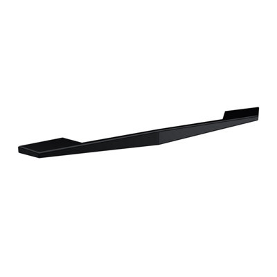 Furniture Handle Angular D Shape Handle, 256mm (224mm Centres) - Matt Black