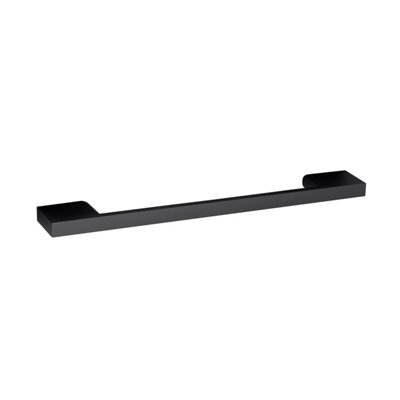 Furniture Handle Square D Shape Handle, 191mm (160mm Centres) - Matt Black