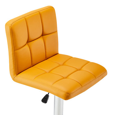 Furniture In Fashion Coco Curry Faux Leather Bar Stools With Chrome ...