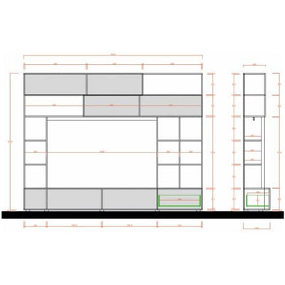 Furniture in Fashion Pandora Large High Gloss Entertainment Unit In White