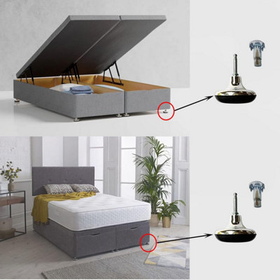 Furniture Legs Bed Castors Gliders & Inserts for Sofas Footstools ...