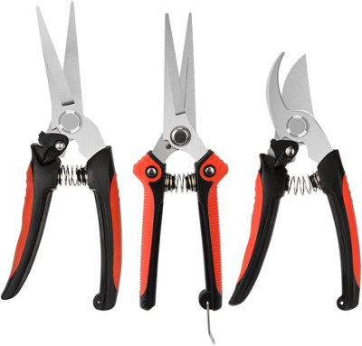 Furniture One 3PC Garden Pruning Set Professional Hand Pruners Bypass ...