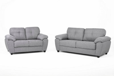 Buy Furniture Stop - Solana™ Range 3+2 Seater Twist Fabric Sofa Set at B&Q