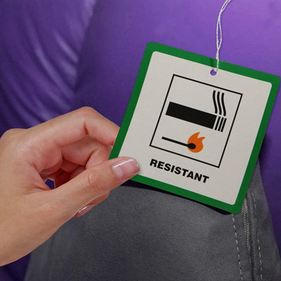 FURNITURE UPHOLSTERY DL7 FIRE SAFETY LABELS GREEN WITH STRING FOR ...