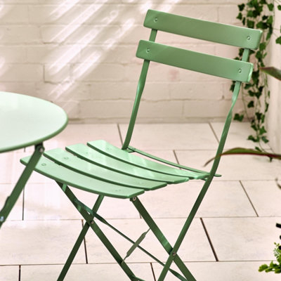 FURNITUREBOX CABO GARDEN BISTRO SET, 2 SEAT METAL GARDEN TABLE & CHAIRS ...