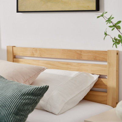 Furniturebox UK Declan Oak Stain Solid Pine Single Bed Frame