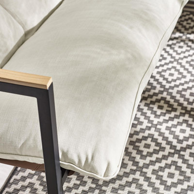 Furniturebox UK Hydra 5 Seat Outdoor Corner Sofa with Glass-Top Coffee ...