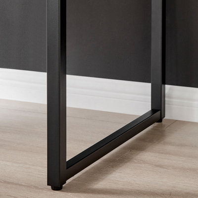 Furniturebox UK Kendrick Grey Marble Effect Desk 120cm for Home Working ...