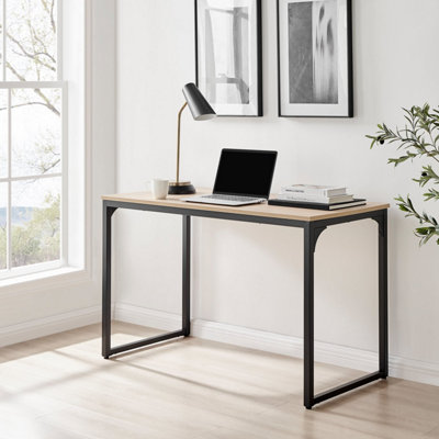 Furniturebox UK Kendrick Oak Effect Desk 120cm for Home Working Study ...