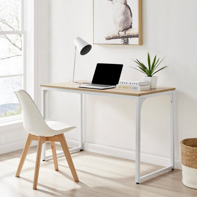 Furniturebox UK Kendrick Oak Effect Desk 120cm for Home Working Study ...