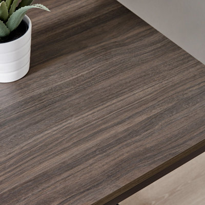 Furniturebox UK Kendrick Walnut Effect Desk 140cm for Home Working ...