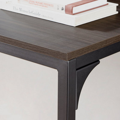 Furniturebox UK Kendrick Walnut Effect Desk 140cm for Home Working ...