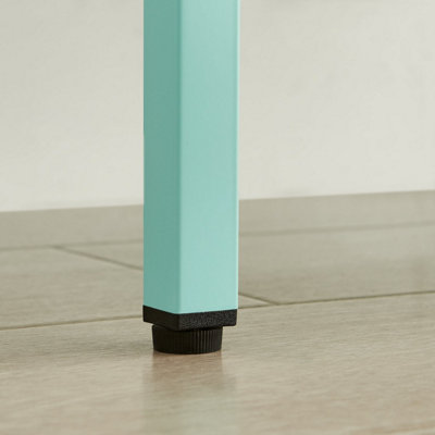 Furniturebox UK Teksi Light Blue Metal 6 Drawer Sideboard