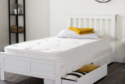 Furniturebox UK Windsor Soft Single Coil Sprung Mattress - Medium Firm ...