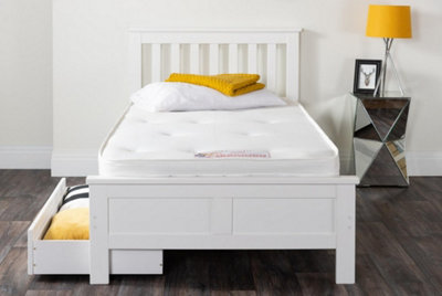 Furniturebox UK Windsor Soft Single Coil Sprung Mattress - Medium Firm ...