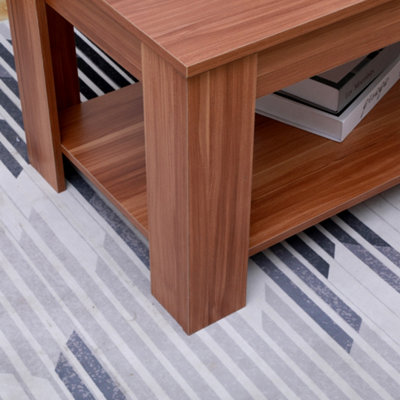 FurnitureHMD Livingroom Coffee Tea Table with Sliding Top & Large ...