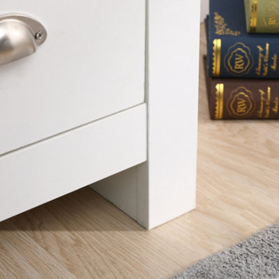 FurnitureHMD Storage Sideboard Cupboard Buffet Table with 1 Door 3 ...