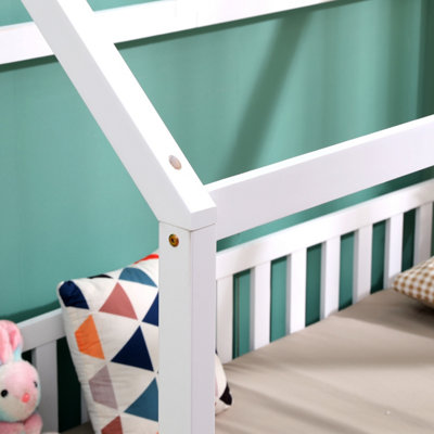 FurnitureHMD Treehouse Style Bed Frame,Solid Pine Wood, Single Bed ...