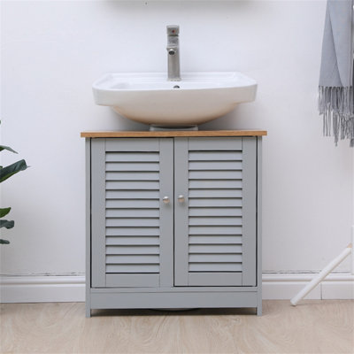 FurnitureHMD Wooden Bathroom Under Basin Unit,Under Sink Bathroom ...