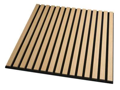 Fuse Acoustic Wooden Slatted Wall Panel in Natural Oak
