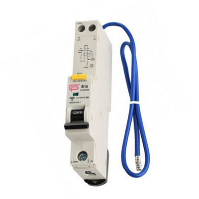 FUSEBOX 16A B CURVE, TYPE A RCBO - RTA061630B