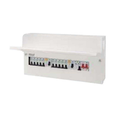 FuseBox F2011DA High-Quality Metal Units With Dual Rcd Main Switch 11 Way