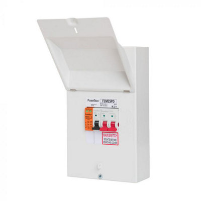 FUSEBOX IN LINE T2 SPD & 100A MAIN SWITCH IN A METAL ENCLOSURE, F1M2SPD