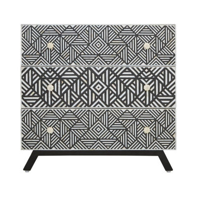 Fusion Bone Monochrome Chest of drawers