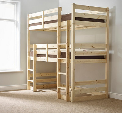 Fusion Heavy Duty Storage Pine Bunk Bed